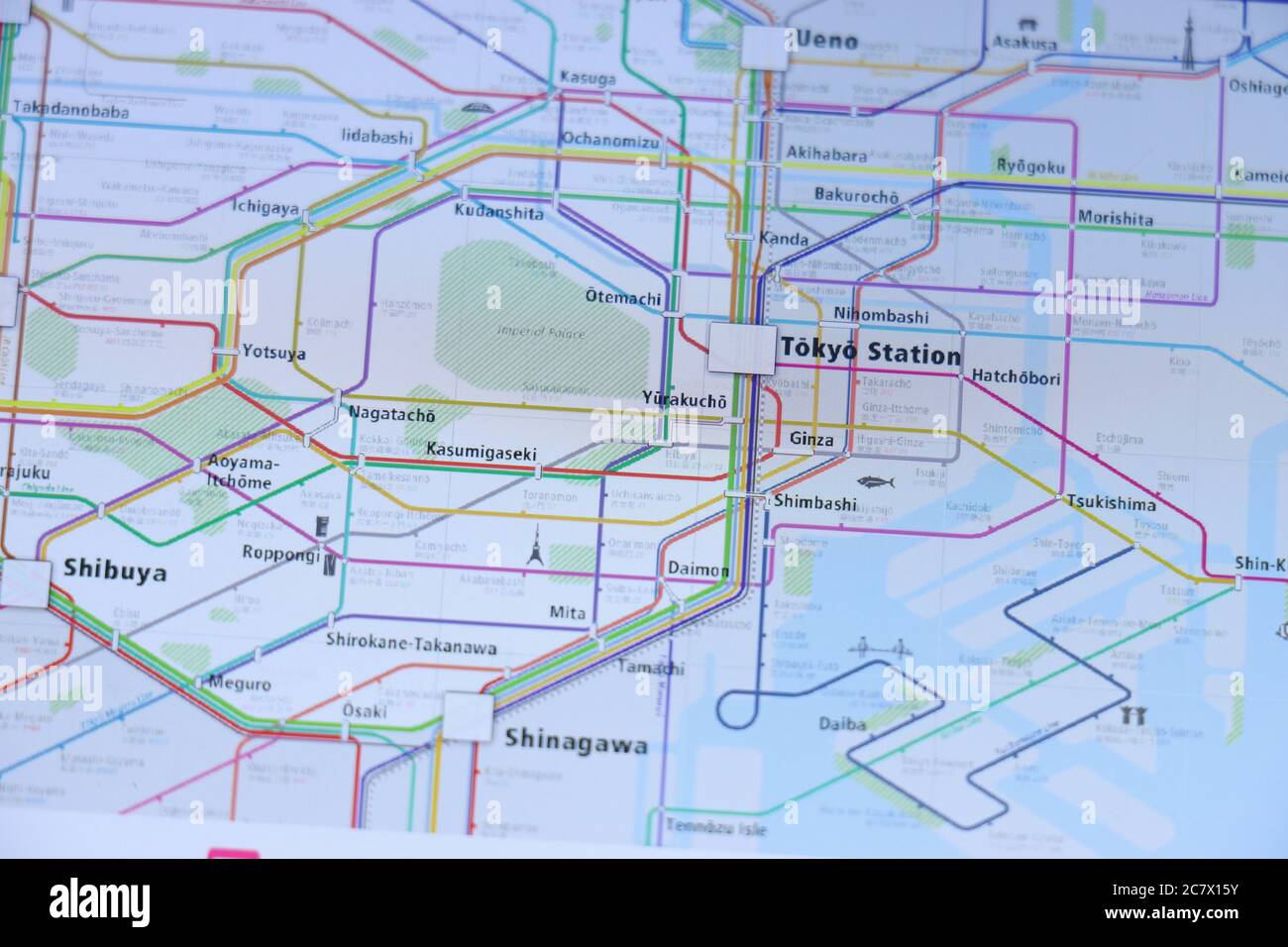 Tokyo tube map hi-res stock photography and images - Alamy