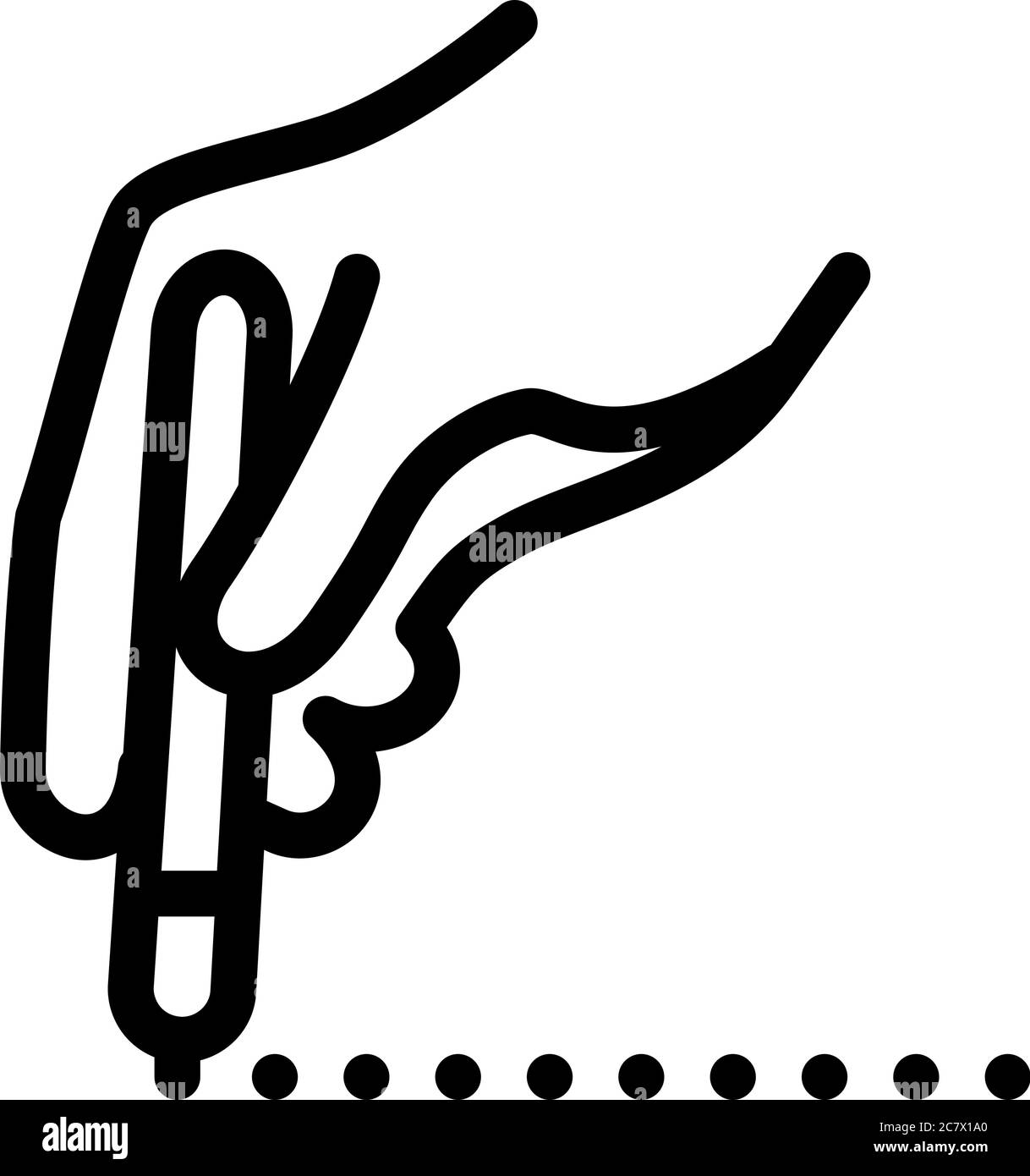 Surgeon marks site incision icon hi-res stock photography and images ...