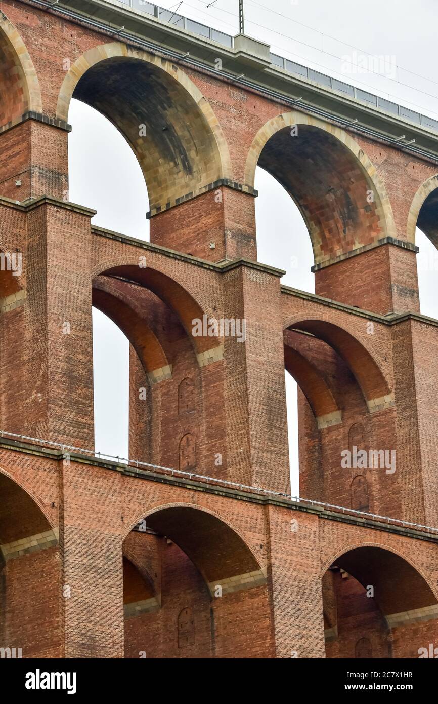 Goeltzsch Viaduct, a railway bridge in Thuringia, Germany, and the ...