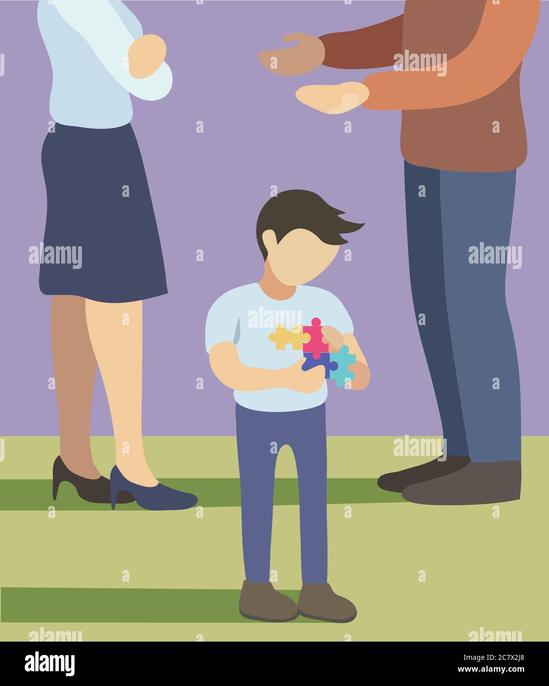 Autism awareness day. Vector illustration Stock Vector Image & Art - Alamy