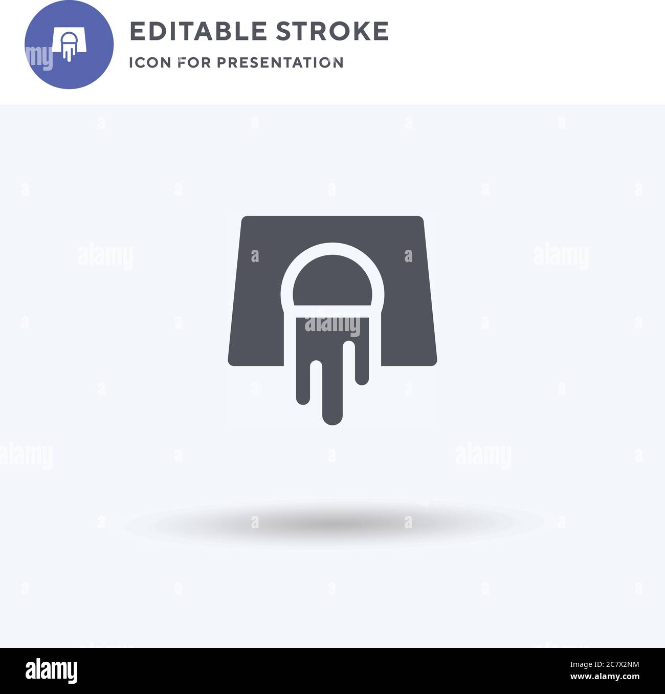 Sewage icon vector, filled flat sign, solid pictogram isolated on white ...