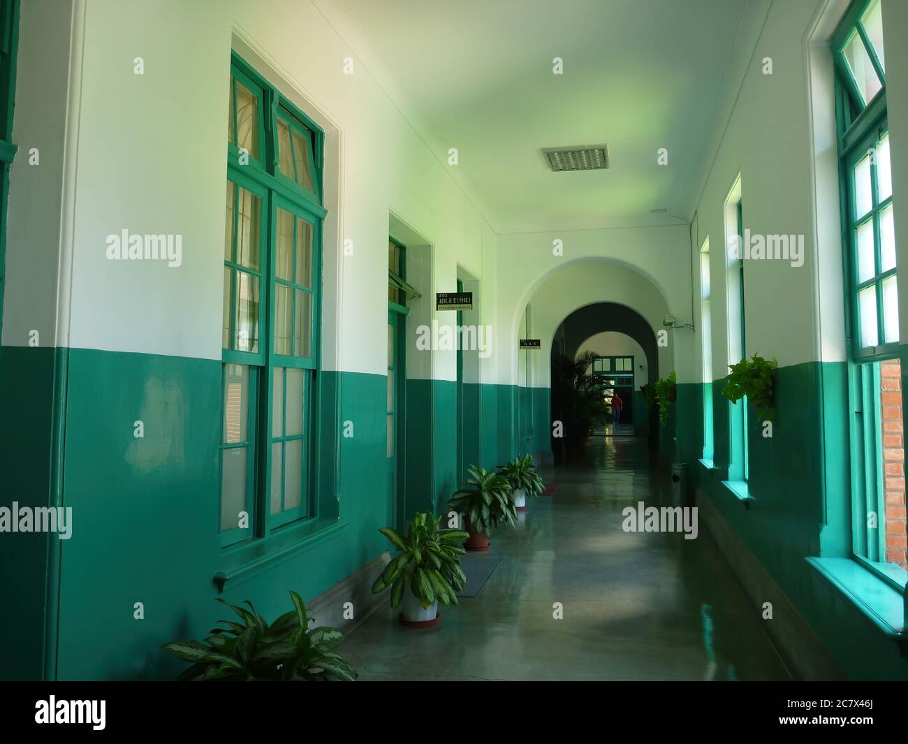 Taipei, JUL 17, 2009 - Interior view of the NTU administration building ...