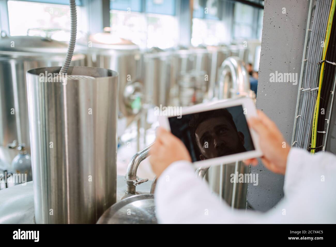 Male food technologist in lab hi-res stock photography and images - Alamy