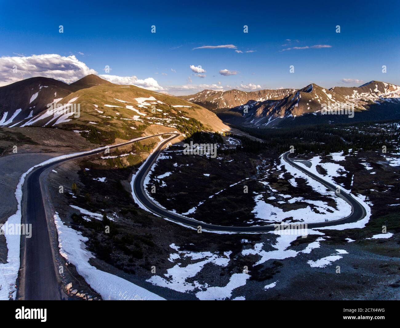 View of Independence Pass Road in Colorado Stock Photo - Alamy
