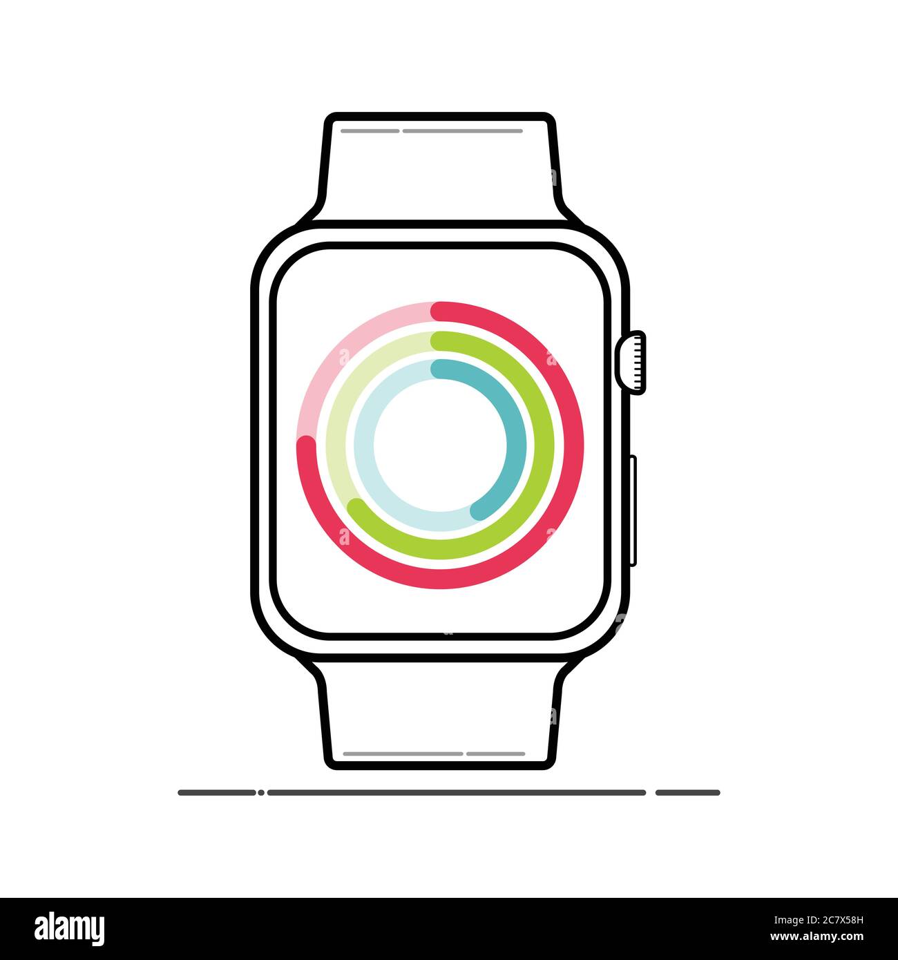 SMART WATCH WITH EXERCISE FUNCTION Stock Vector Image & Art - Alamy