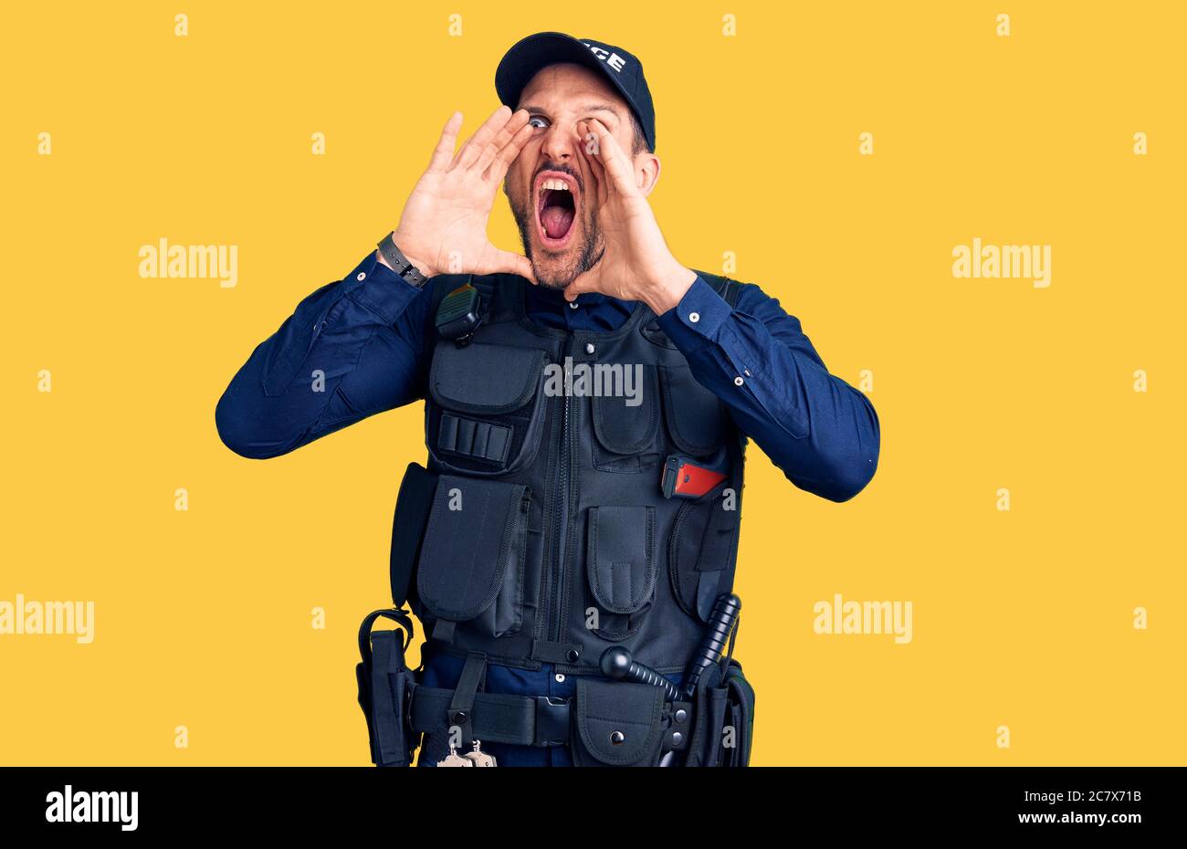 Shouting at police face hi-res stock photography and images - Alamy