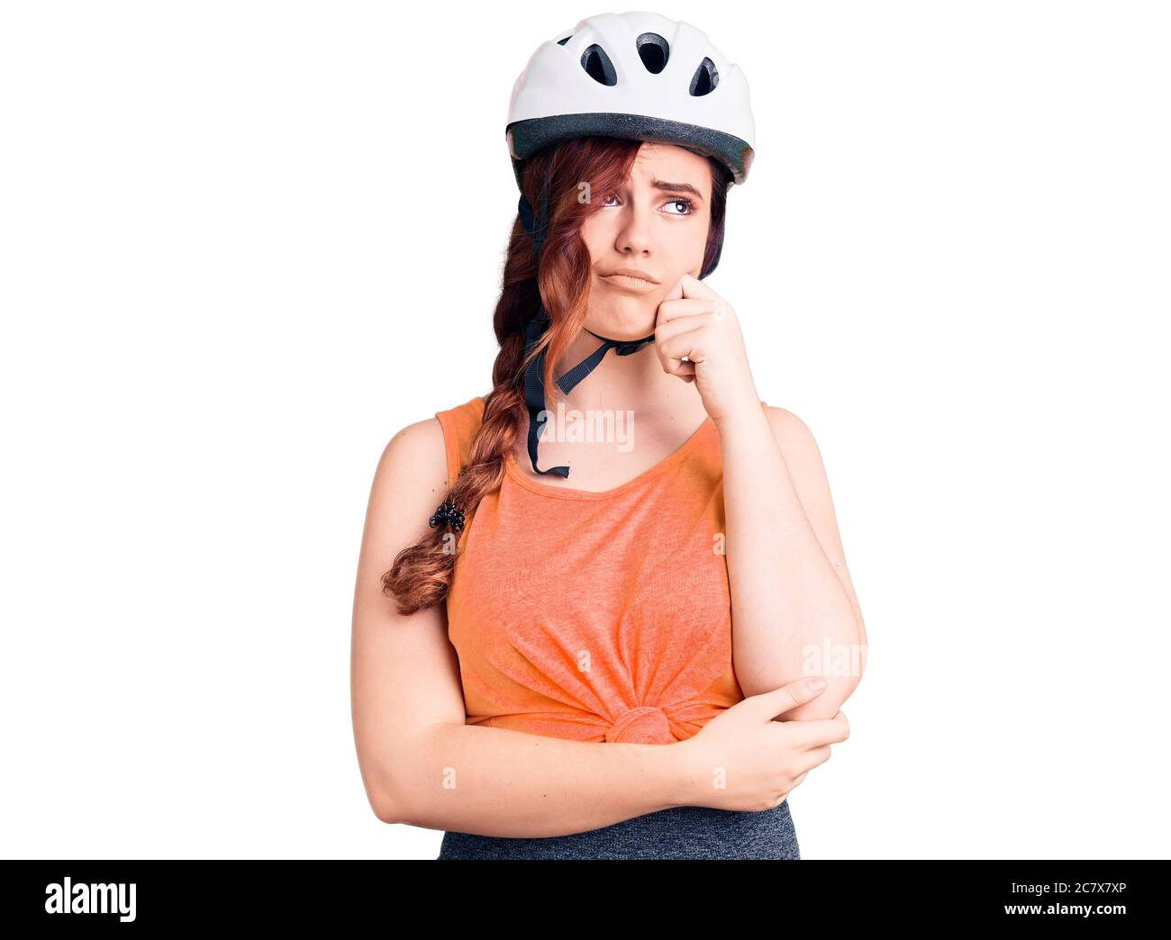 Woman cyclist confusing hi-res stock photography and images - Alamy
