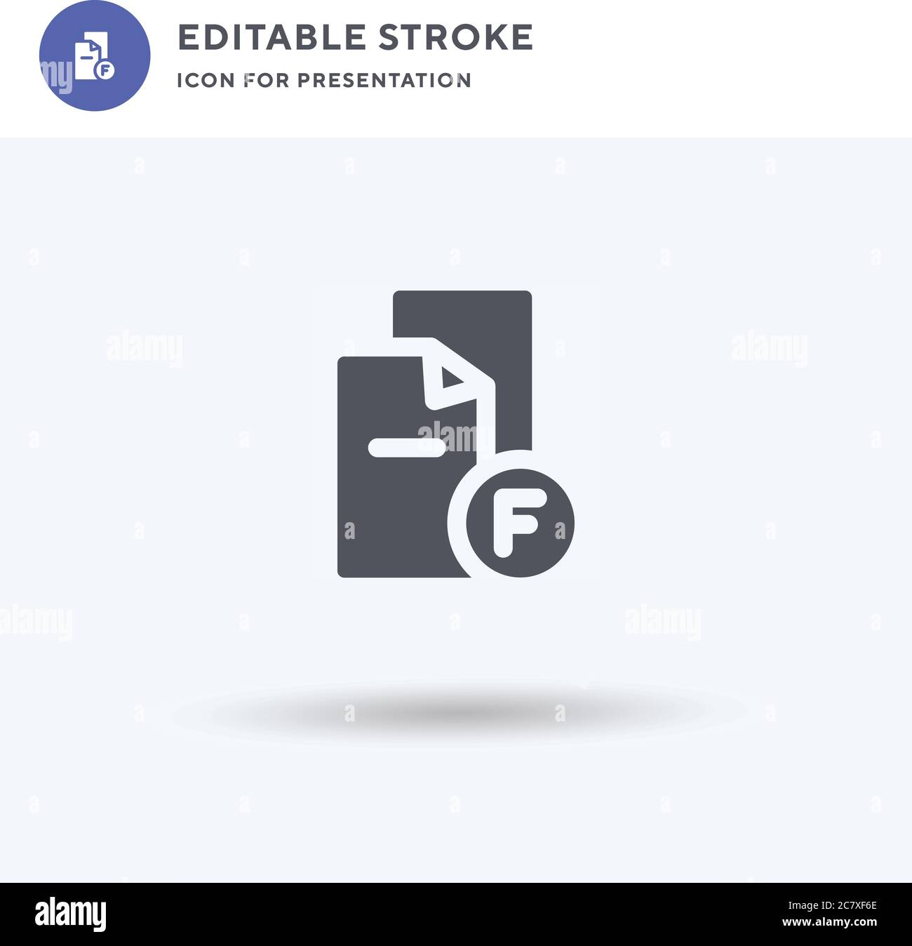 Failed icon vector, filled flat sign, solid pictogram isolated on white ...