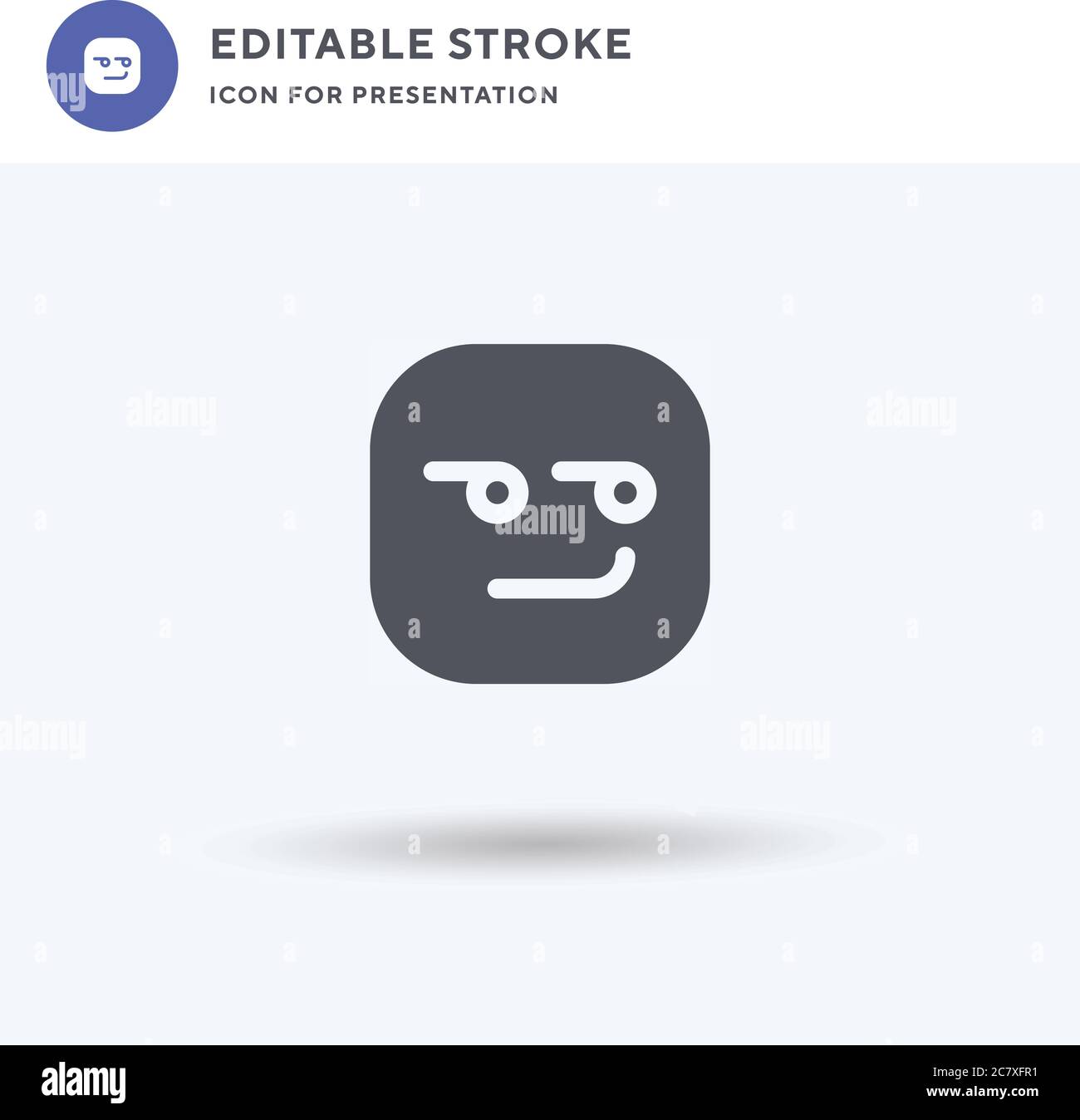 Cynical icon vector, filled flat sign, solid pictogram isolated on ...