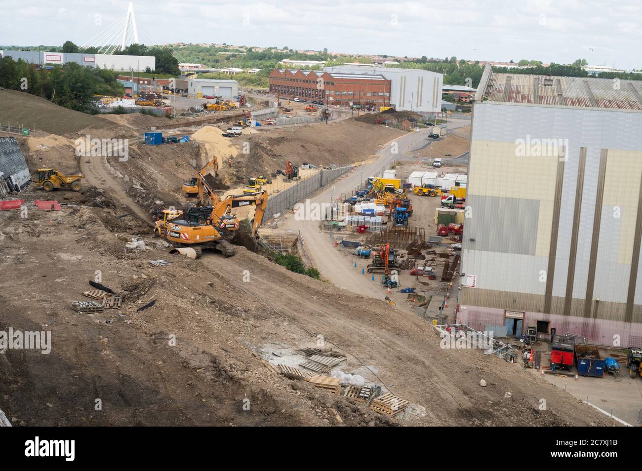Work progressing on the new route of the A1231 road from the Spire ...
