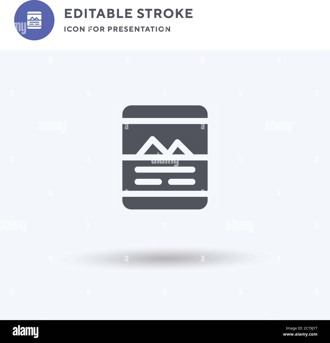 Tablet icon vector, filled flat sign, solid pictogram isolated on white ...