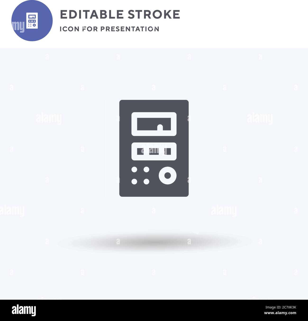 Radiation Detector icon vector, filled flat sign, solid pictogram ...