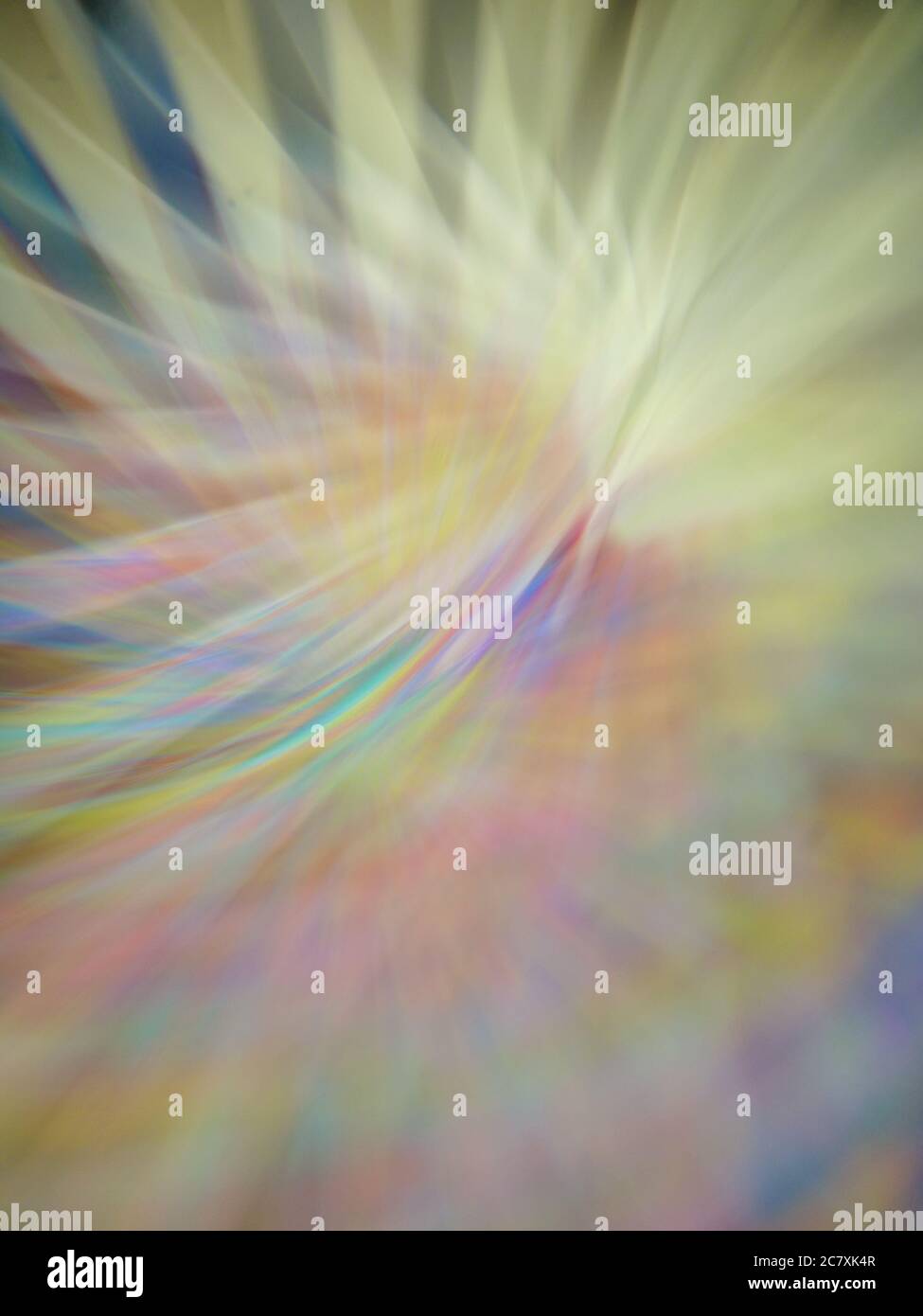 Illustration of colorful refracted light rays intersecting each other ...