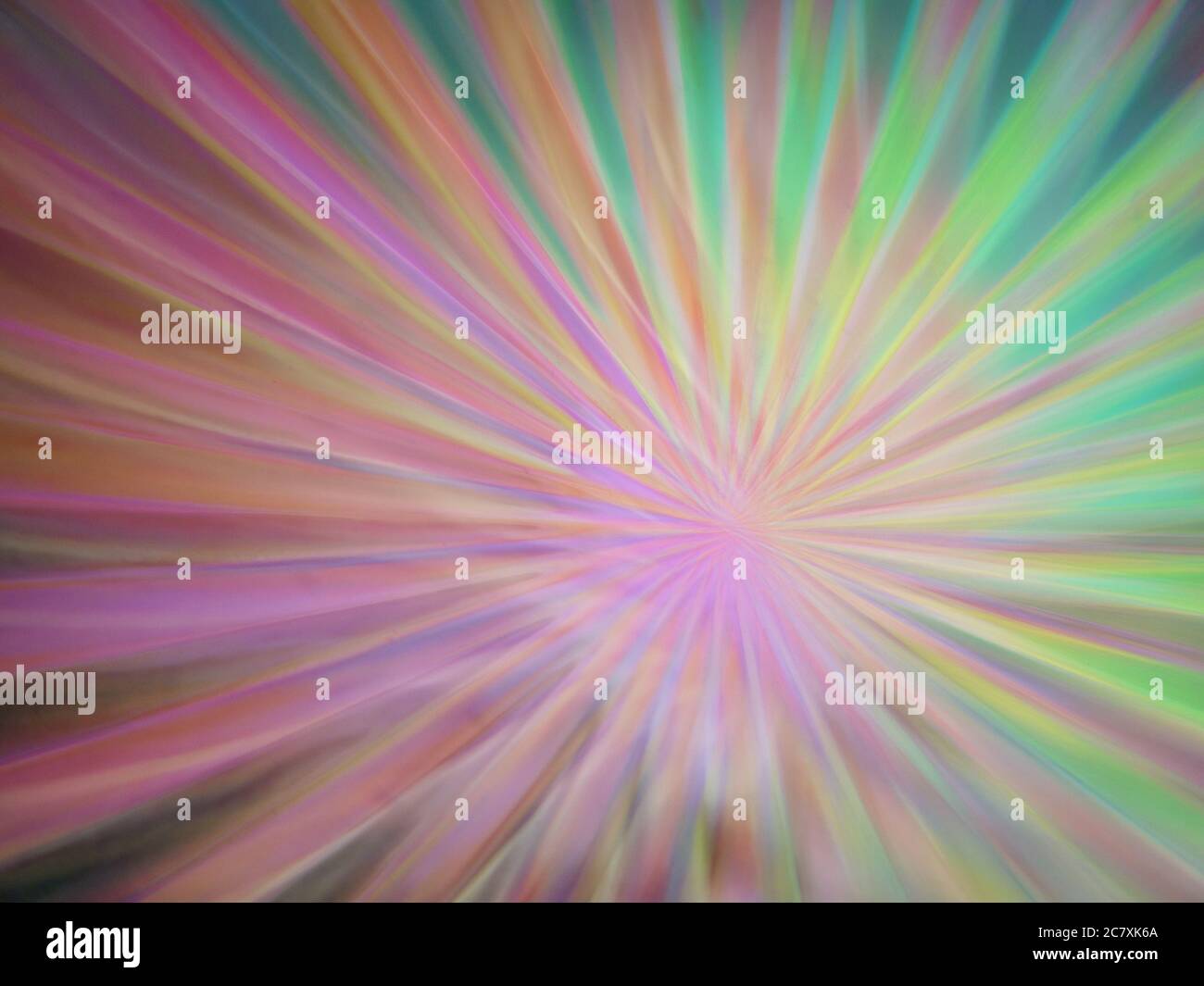 Illustration of colorful refracted light rays intersecting each other ...