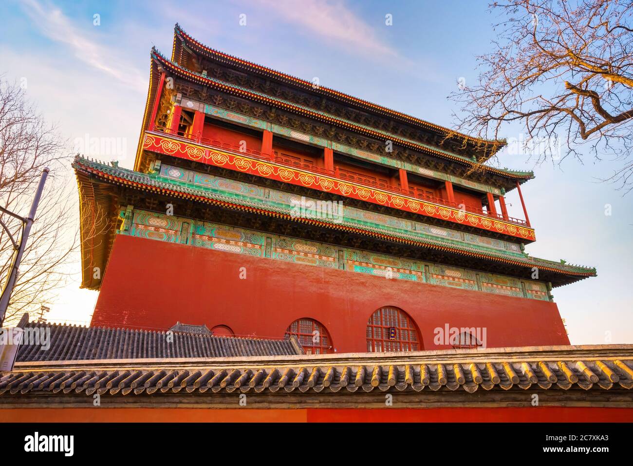 Beijing, China - Jan 12 2020: Gulou Bell Tower built in 1272 and ...