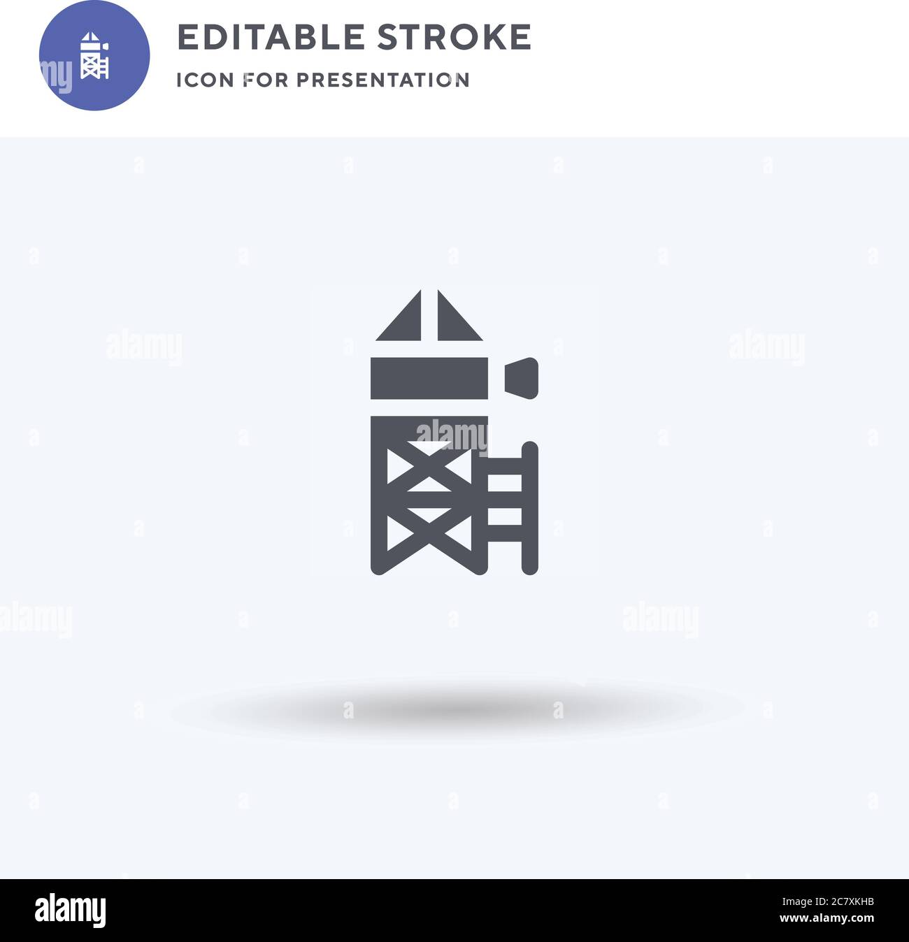 Observation icon vector, filled flat sign, solid pictogram isolated on ...