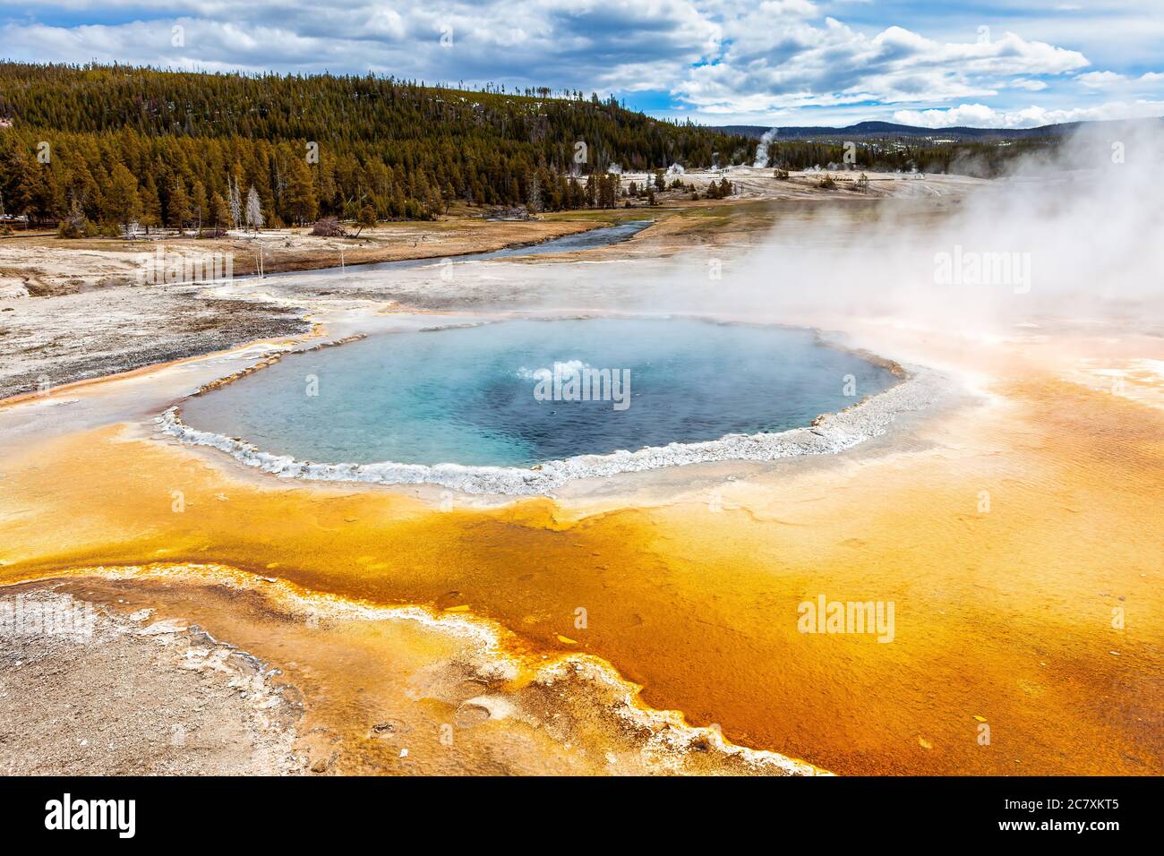 Yellowstone Geysers And Hot Springs