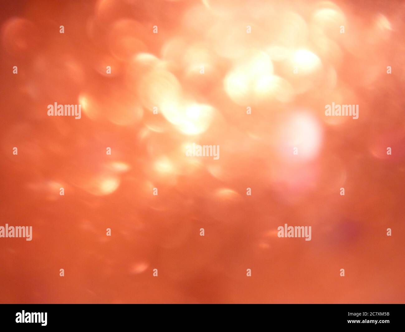 Closeup shot of red round lights under the lens flare effect Stock ...
