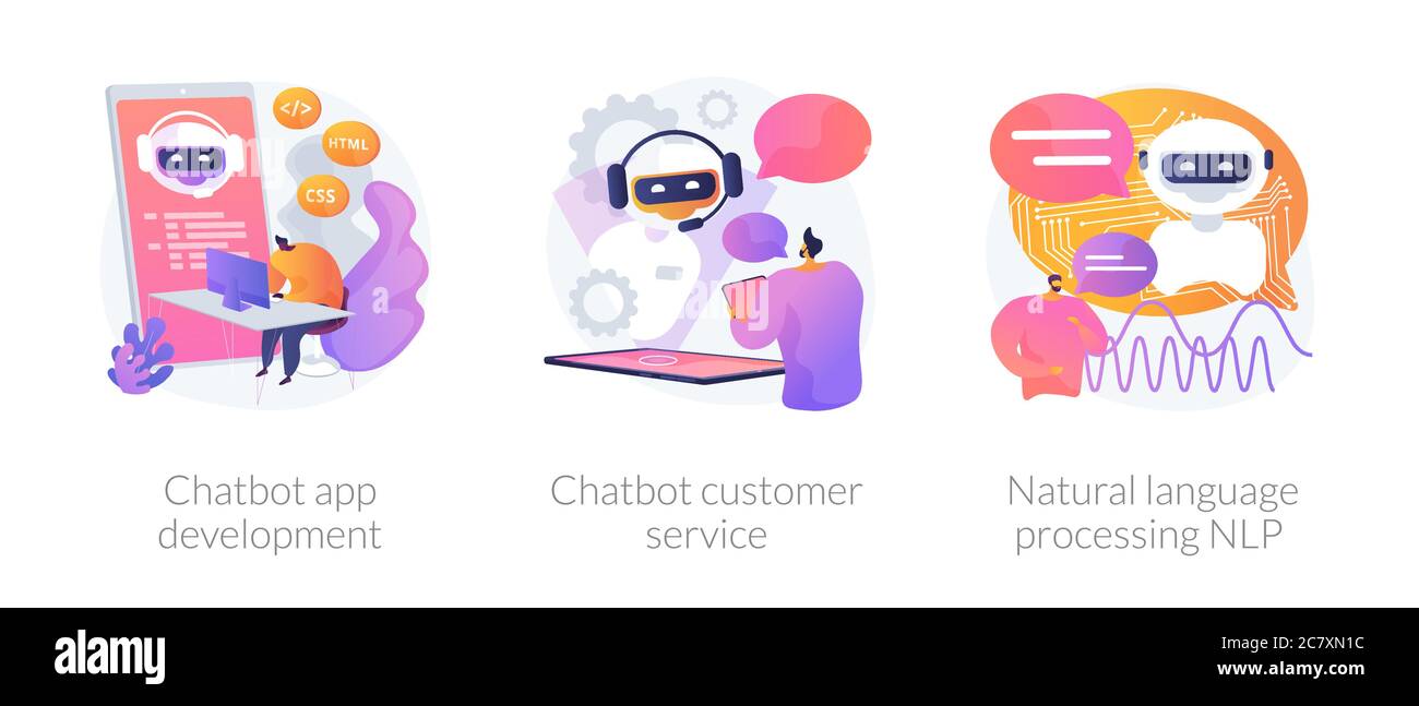 Chatbot vector concept metaphors Stock Vector Image & Art - Alamy Chatbot vector concept metaphors Stock Vector Image & Art - Alamy