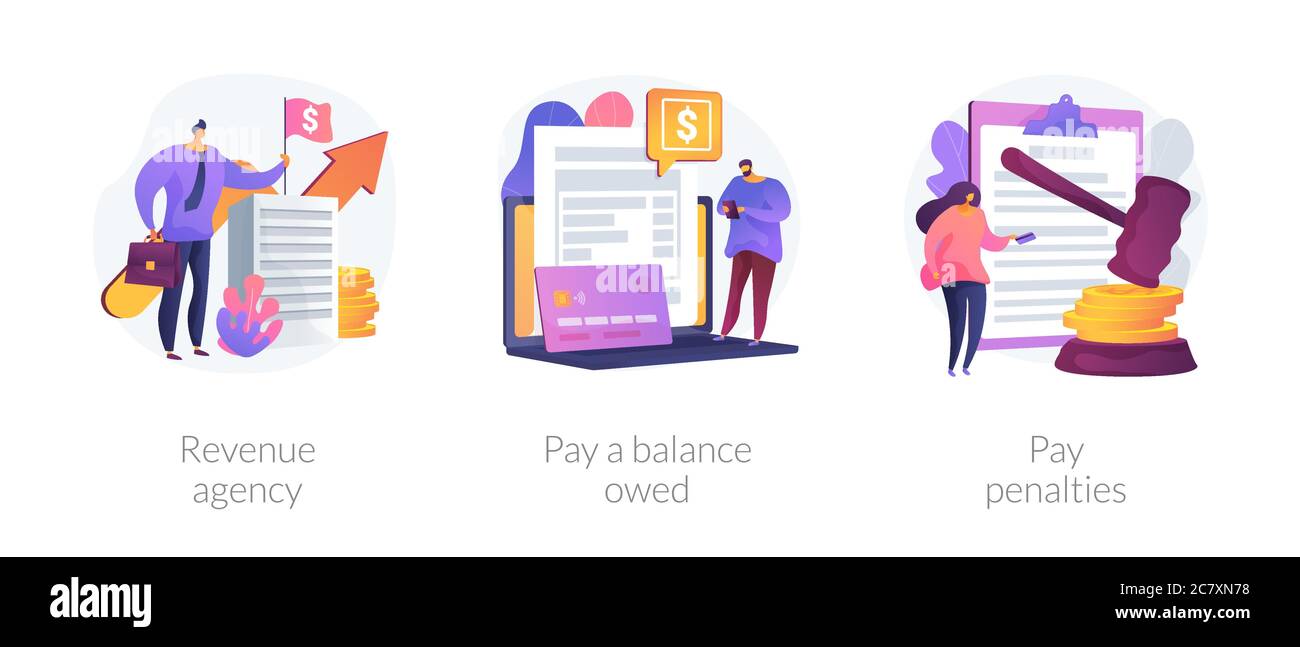 Tax payment stages vector concept metaphors Stock Vector Image & Art ...