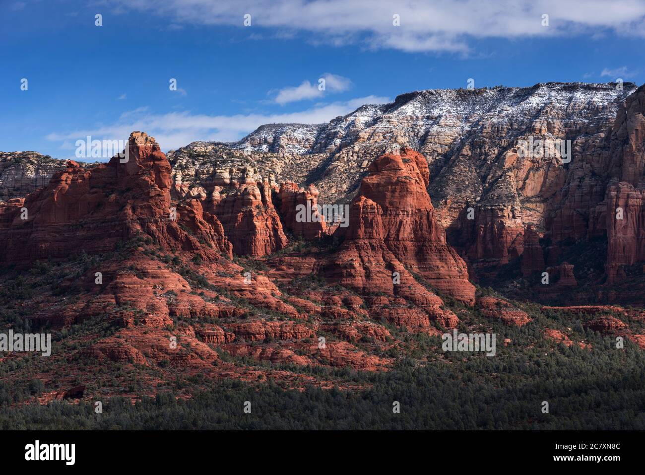 Rising above Devil's Kitchen on the lower left side are the dramatic ...