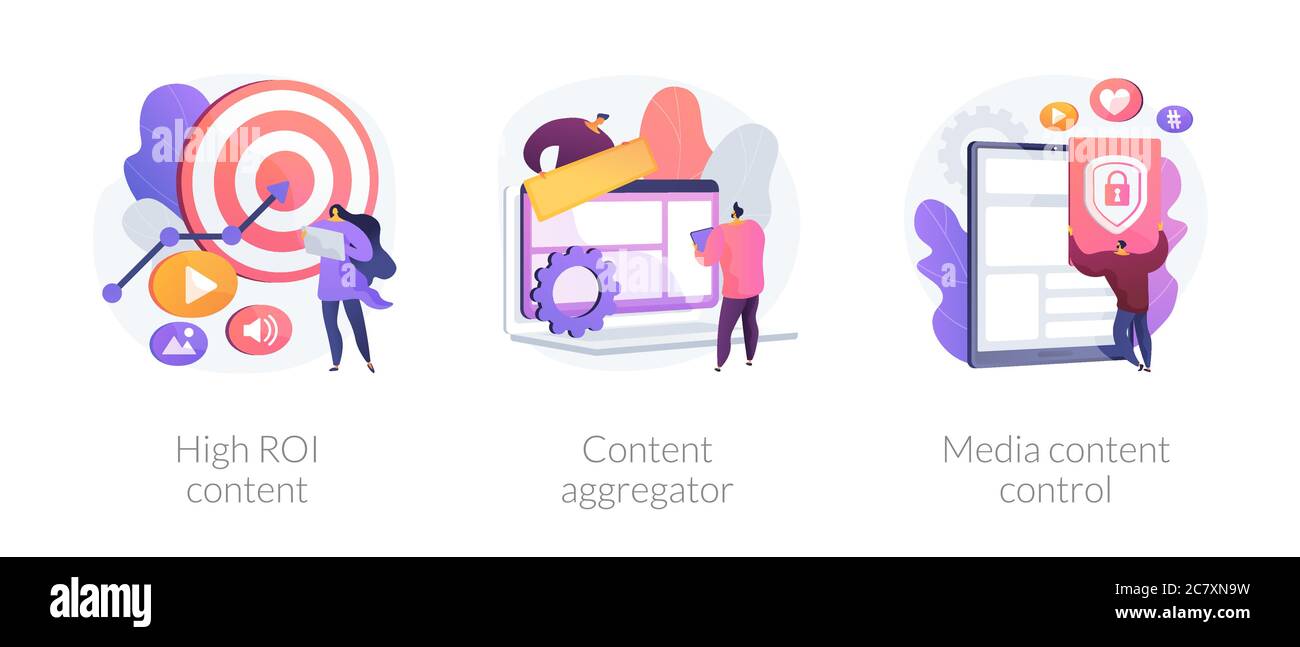 Media content production vector concept metaphors Stock Vector Image ...