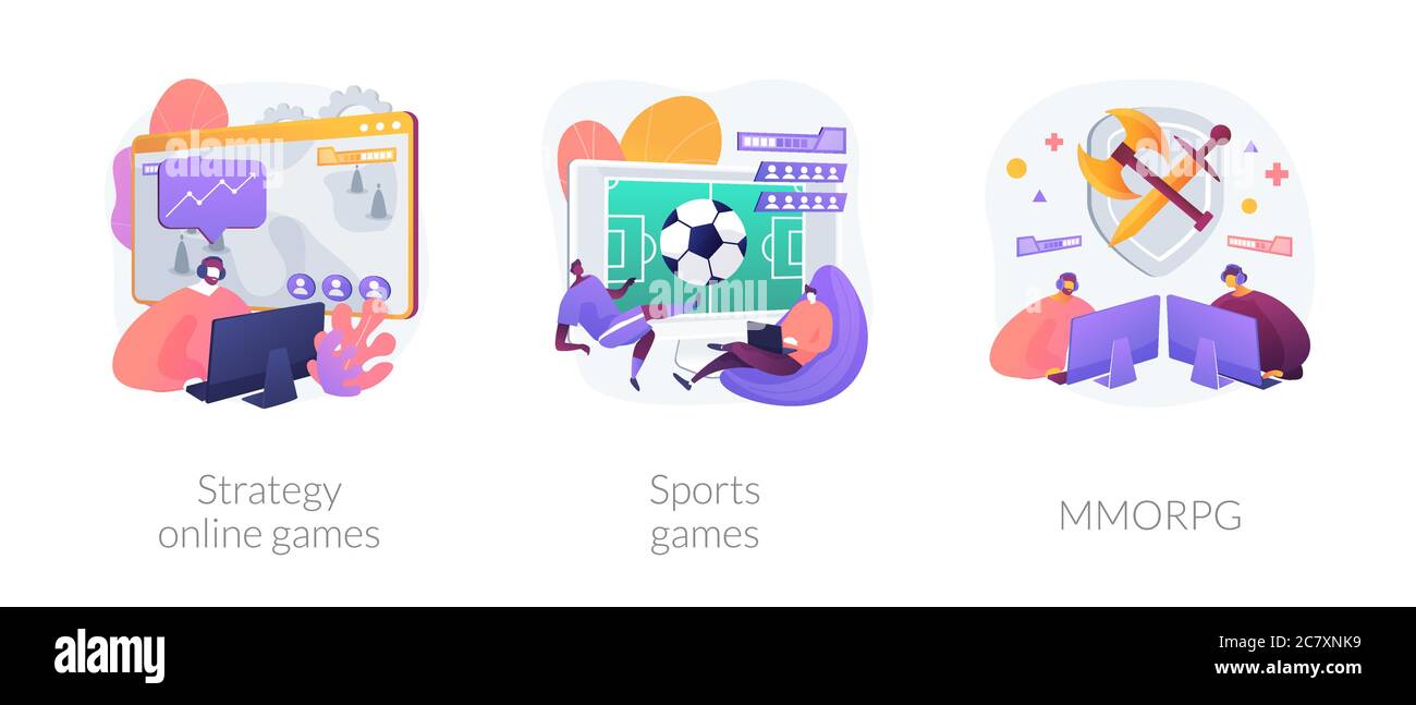 Computer games vector concept metaphors Stock Vector Image & Art - Alamy