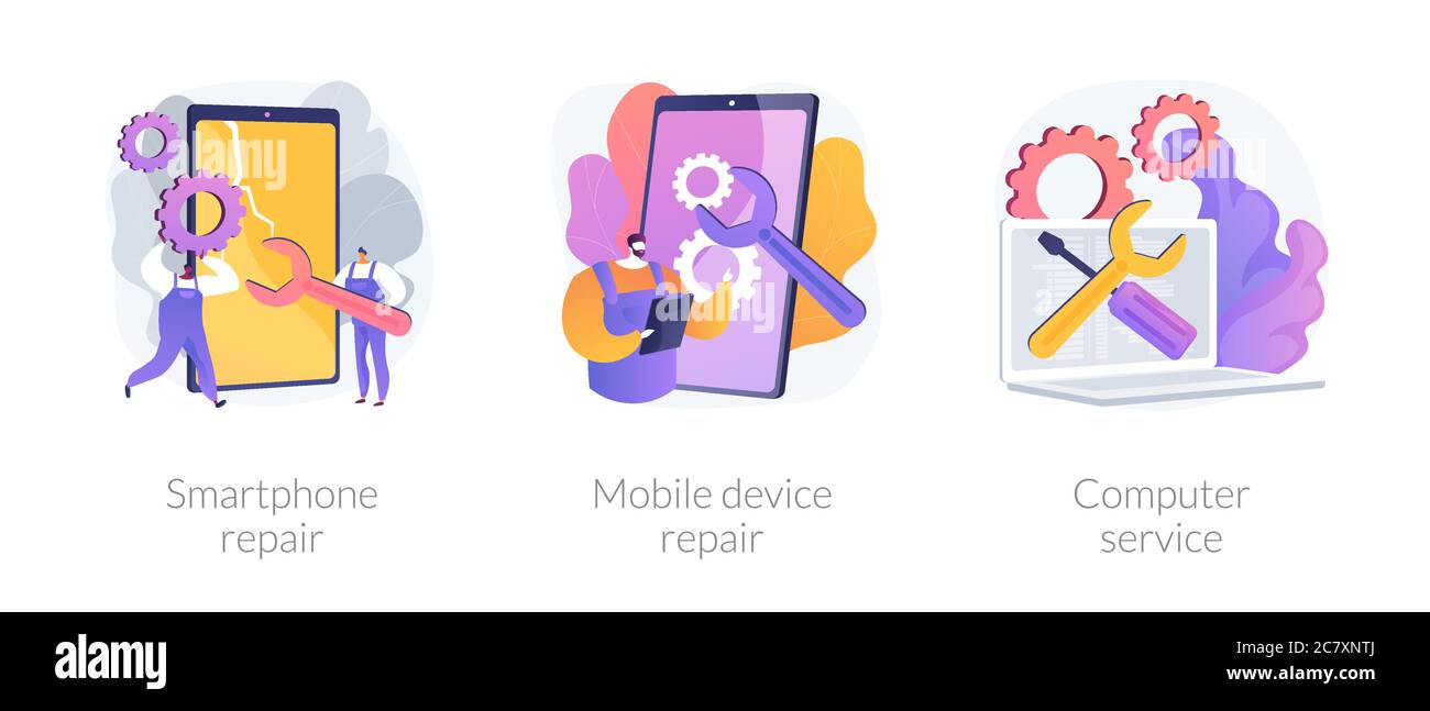 Portable diagnostic device Stock Vector Images - Alamy