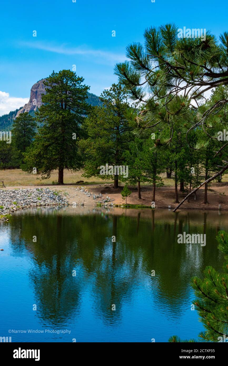 The Lionshead and Davis Pond in Staunton State Park Colorado Stock ...