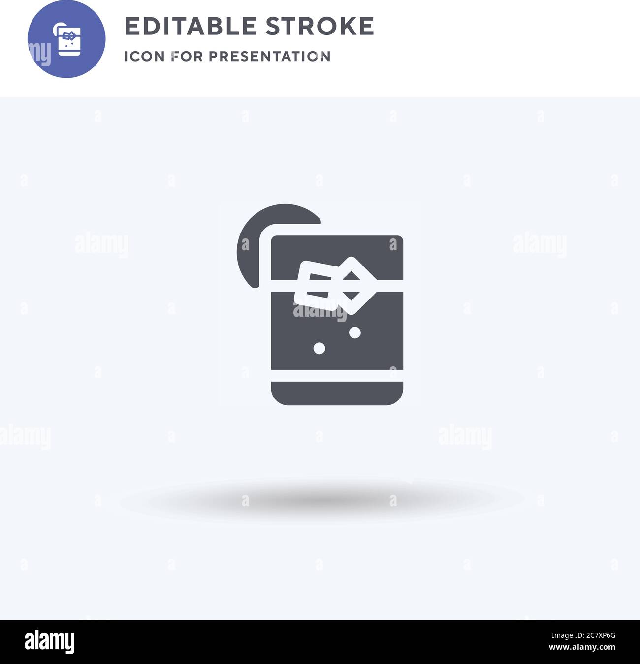 Cuba Libre icon vector, filled flat sign, solid pictogram isolated on ...