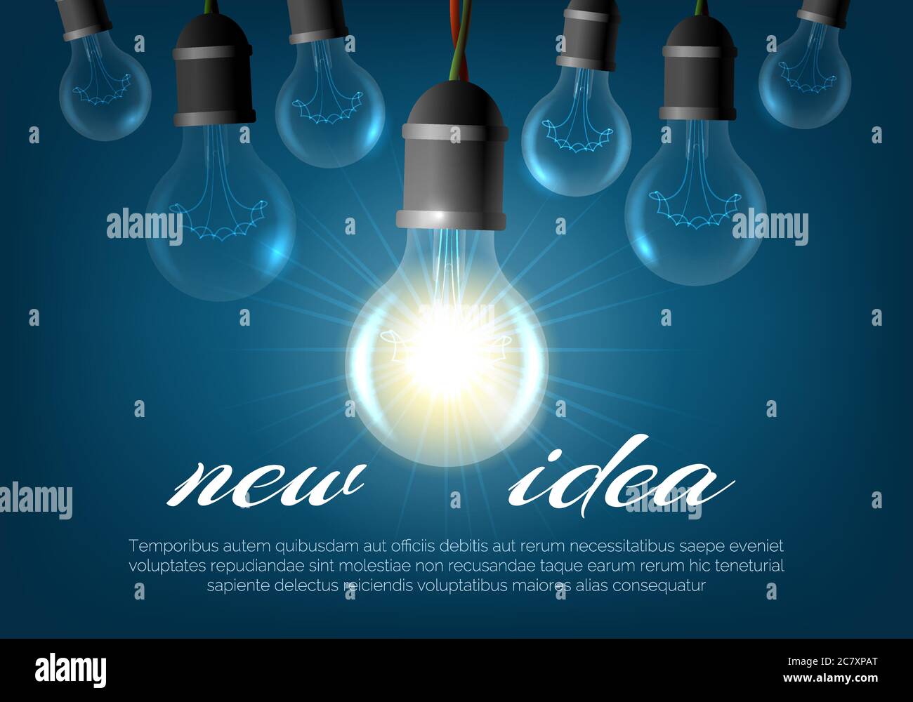 Shining glowing realistic black Stock Vector Images - Alamy