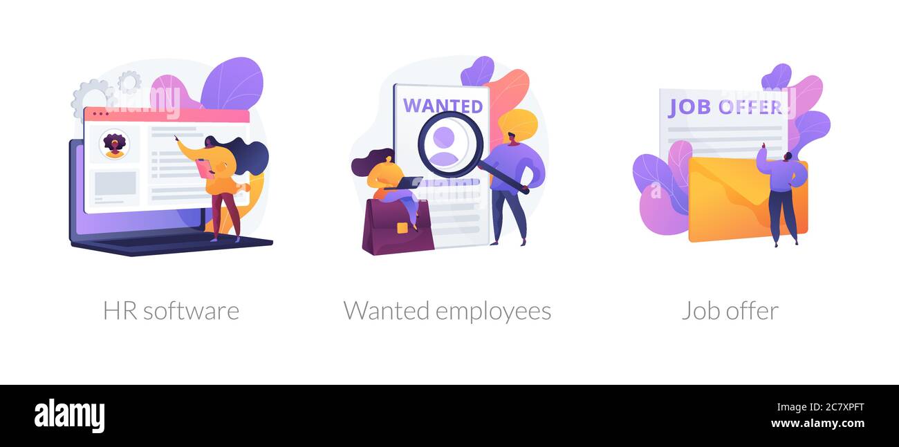 HR recruiter vector concept metaphors Stock Vector Image & Art - Alamy