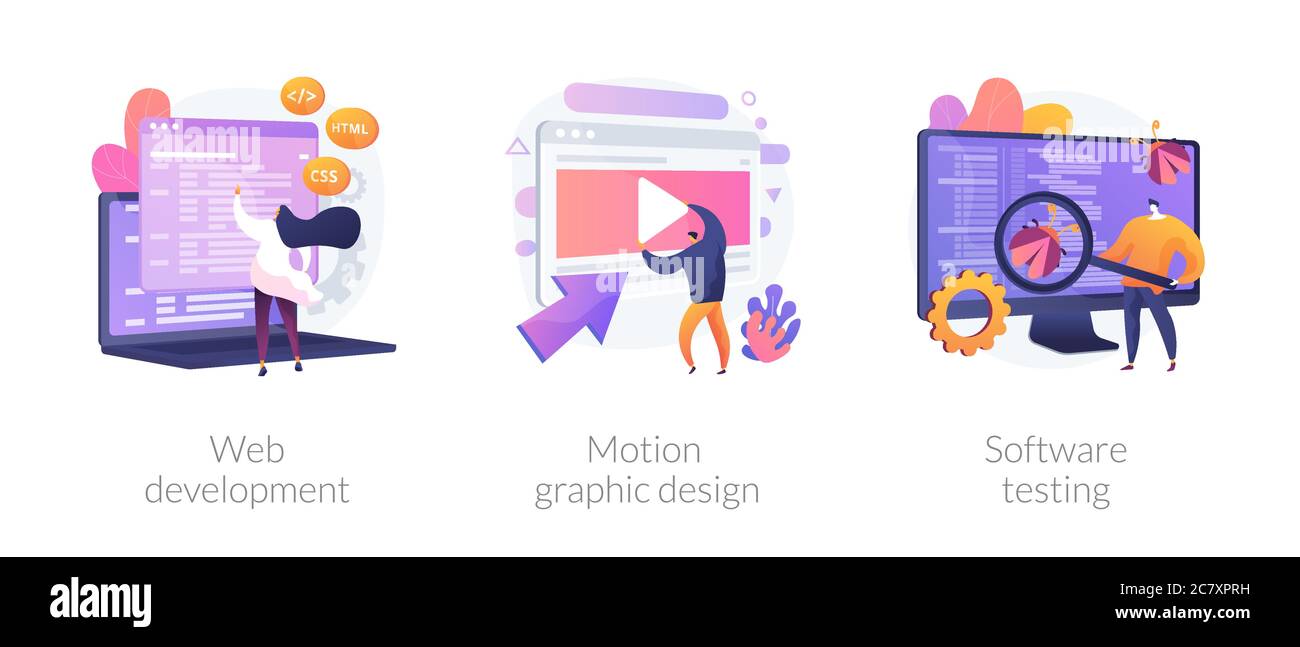 Website development vector concept metaphors Stock Vector Image & Art - Alamy