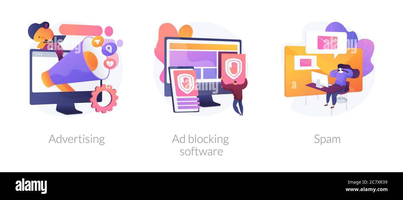 Internet advertising vector concept metaphors Stock Vector Image & Art ...