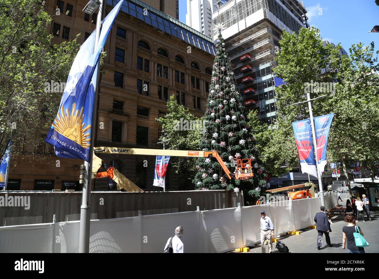 The Christmas tree in Martin Place, Sydney Stock Photo - Alamy