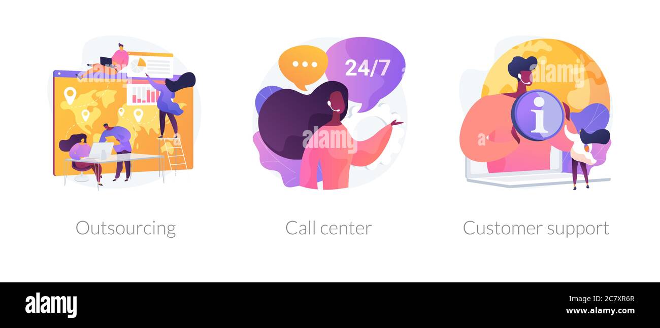 Customer support vector concept metaphors Stock Vector Image & Art - Alamy