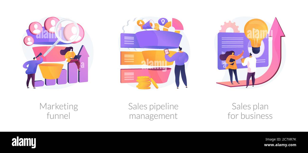 Sales conversions vector concept metaphors Stock Vector Image & Art - Alamy