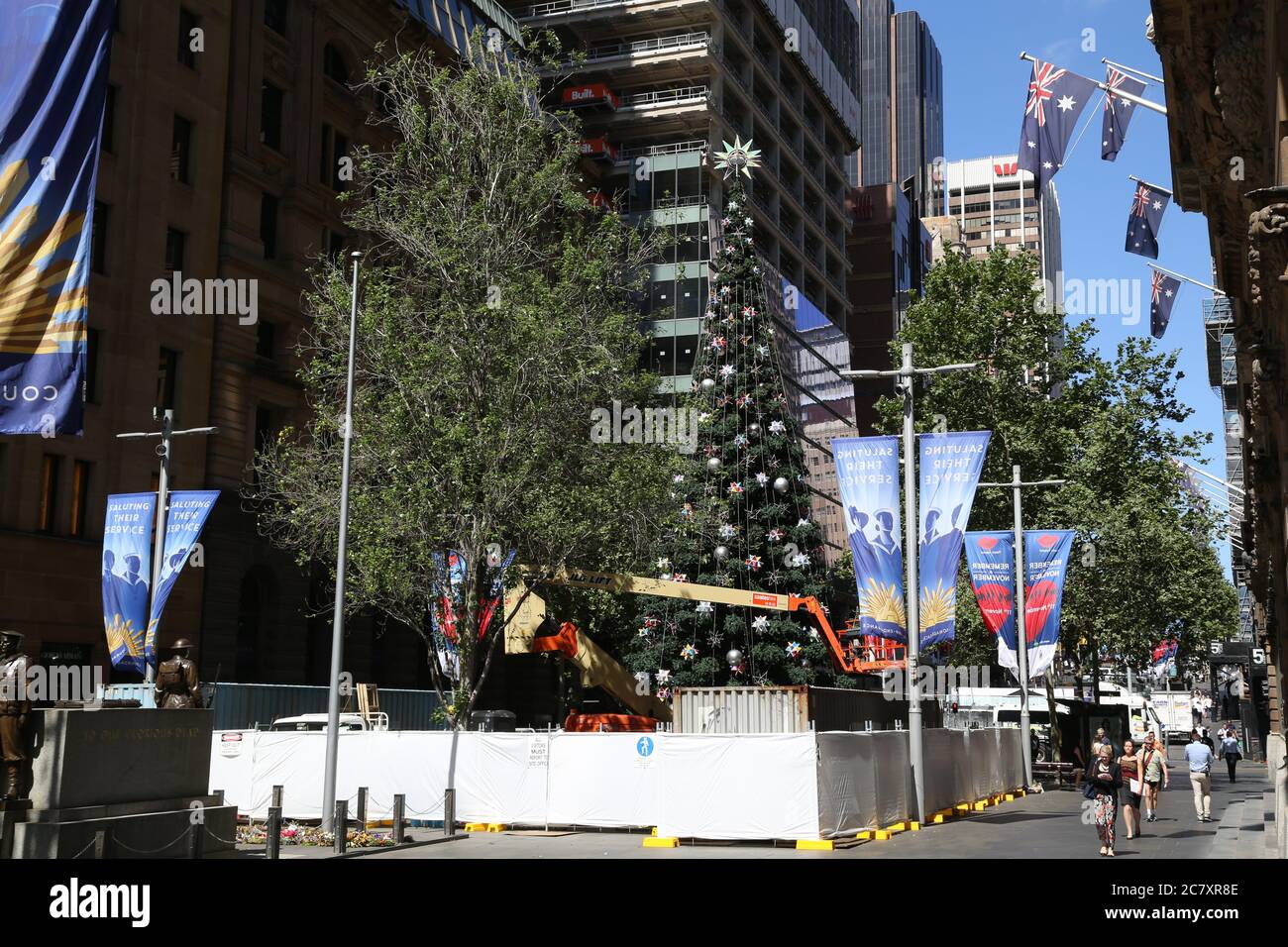 The Christmas tree in Martin Place, Sydney Stock Photo - Alamy