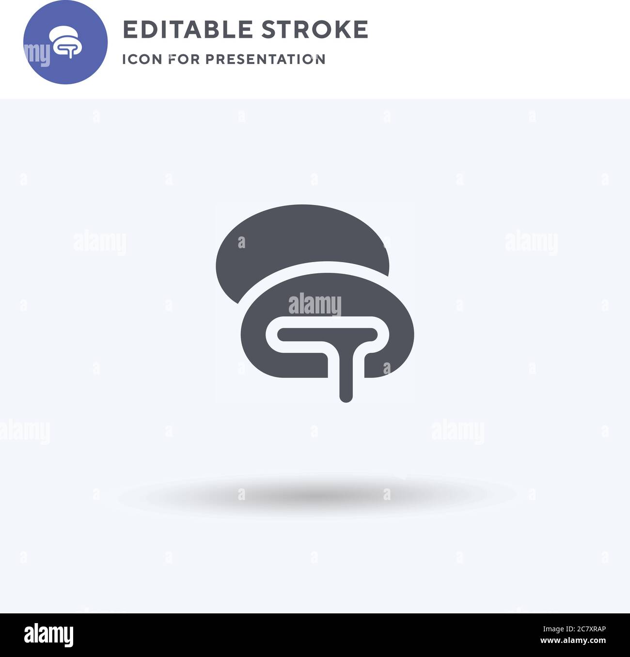 Bun icon vector, filled flat sign, solid pictogram isolated on white ...