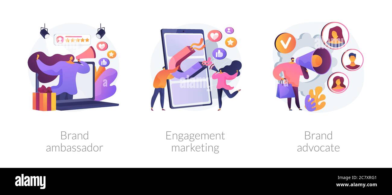 Internet marketing abstract concept vector illustrations Stock Vector ...