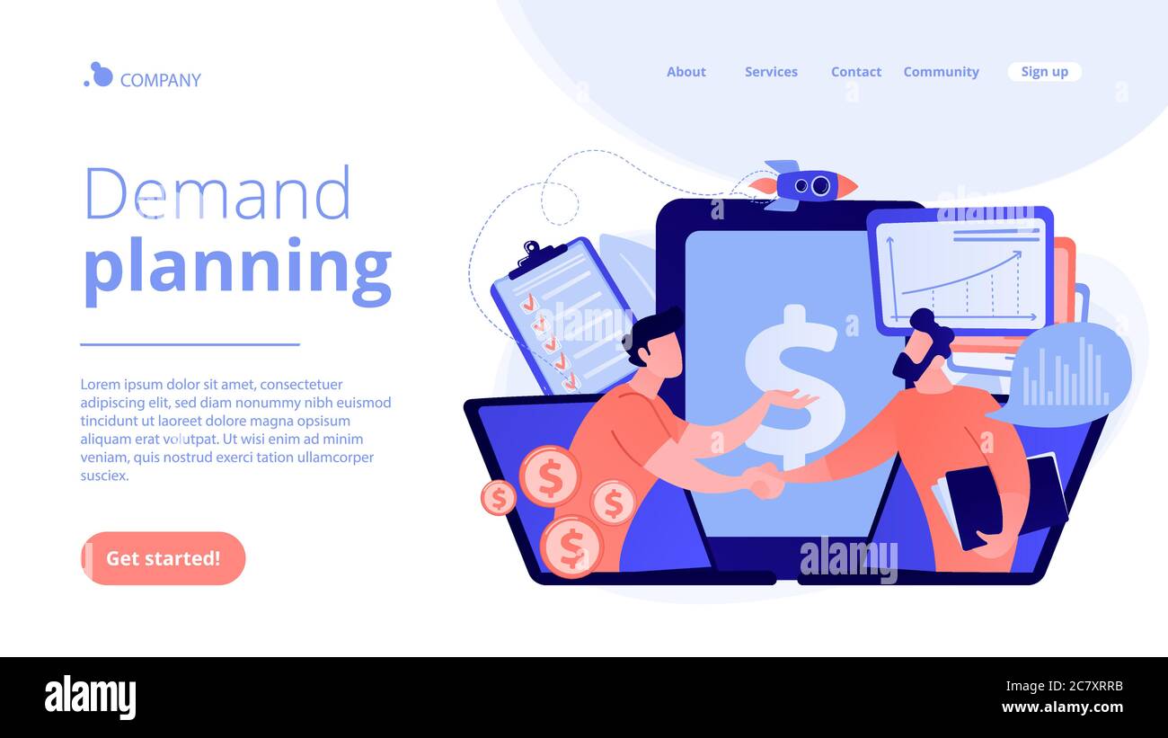 Demand planning concept landing page Stock Vector Image & Art - Alamy