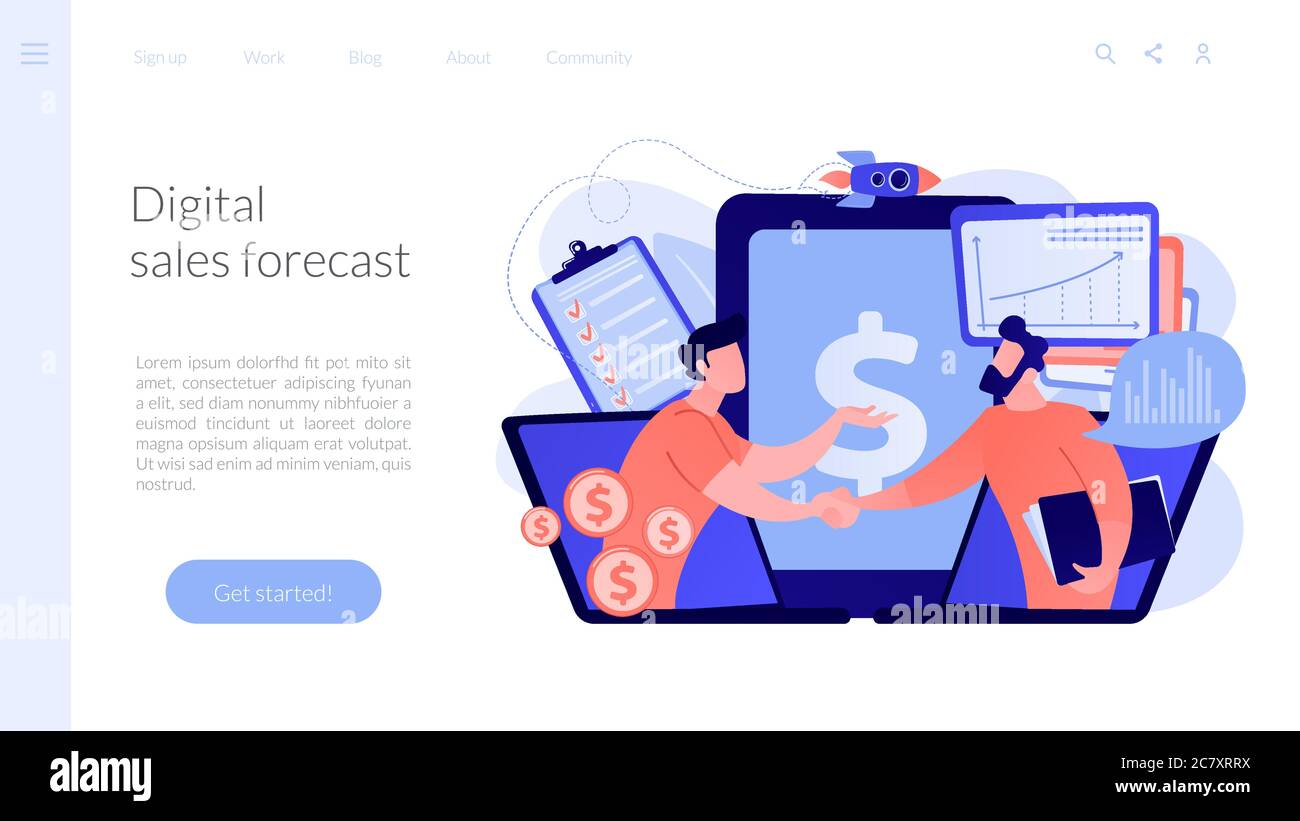 Demand planning concept landing page Stock Vector Image & Art - Alamy