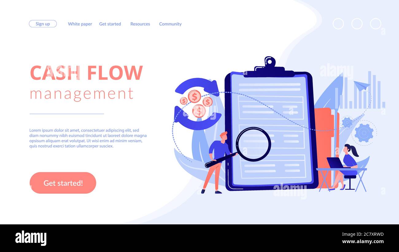 Cash flow analysis Stock Vector Images - Alamy