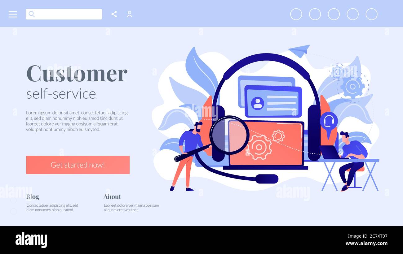 Help self service Stock Vector Images - Alamy