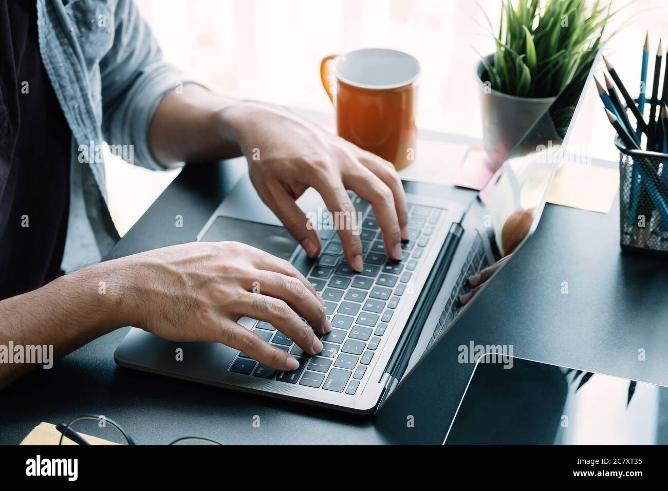 Closeup computer hi-res stock photography and images - Alamy