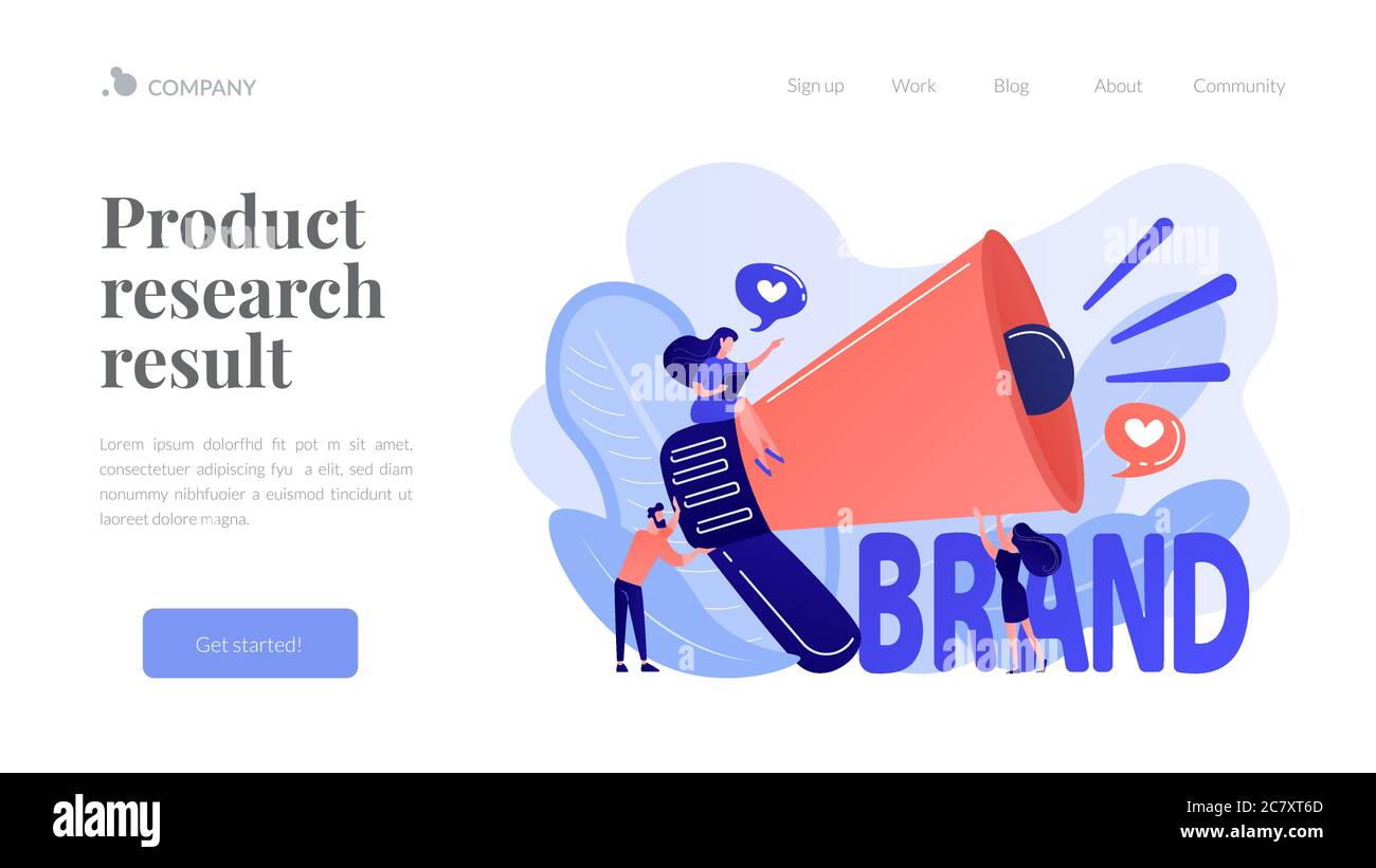 Brand awareness concept landing page Stock Vector Image & Art - Alamy