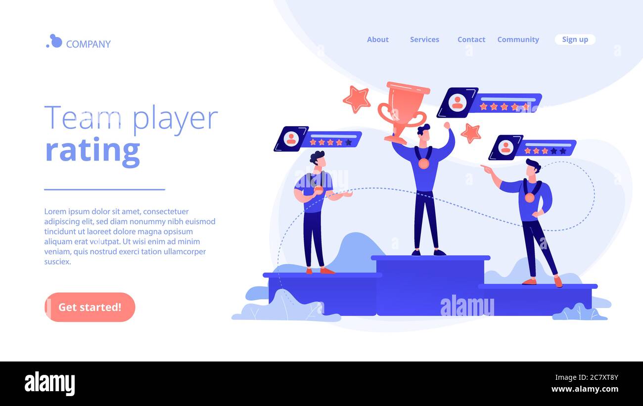 Sports rating system concept landing page Stock Vector Image & Art - Alamy