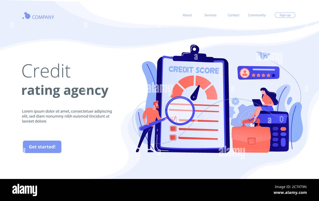 Credit score graphic Stock Vector Images - Alamy