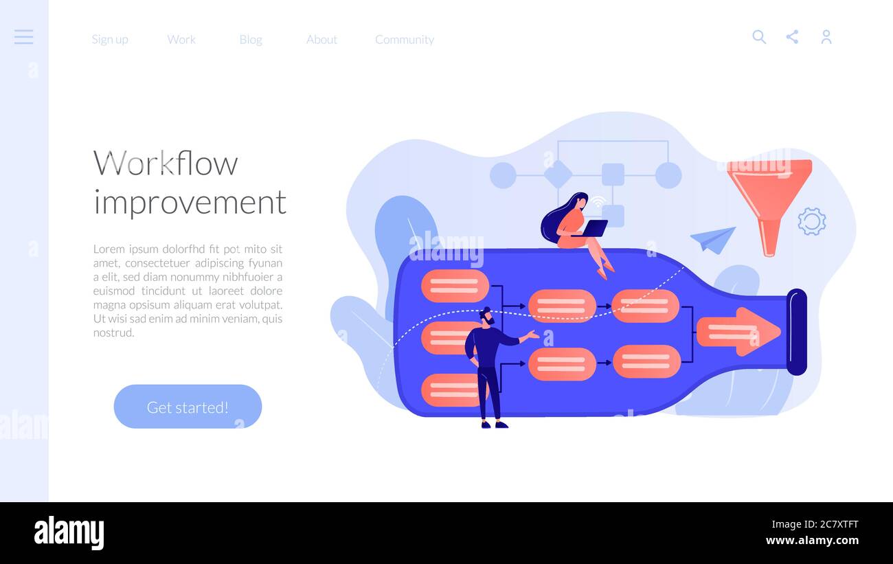 Bottleneck process Stock Vector Images - Alamy