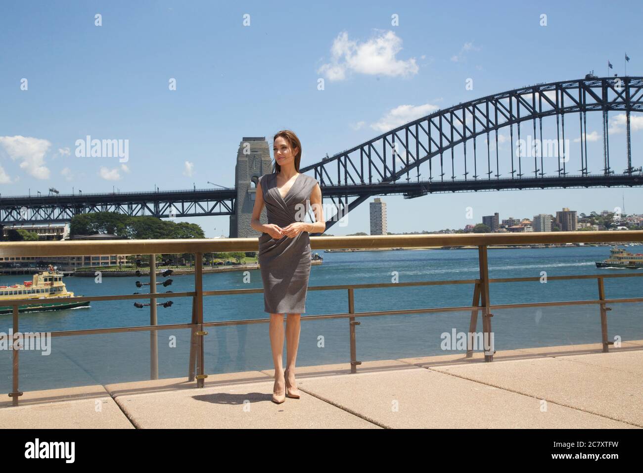 Unbroken producer and director Angelina Jolie in front of the Sydney ...